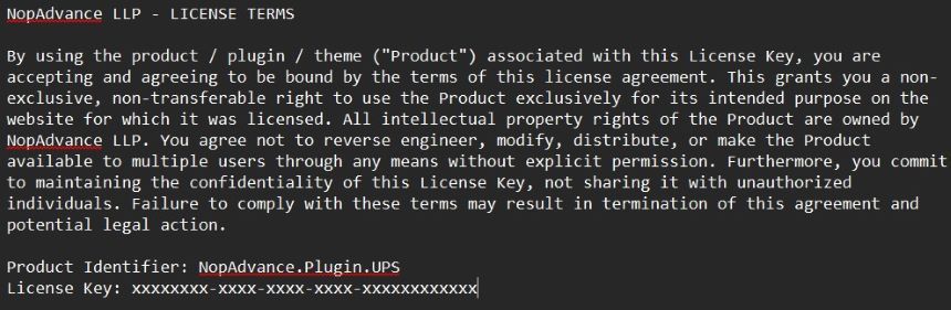 License Activation Guide | NopAdvance Plugin Documentation